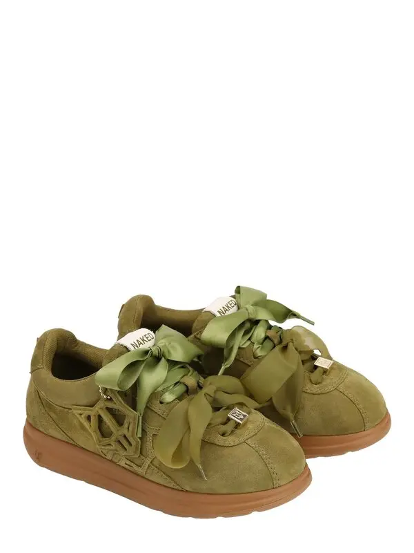 NAKED WOLFE Expense Suede Sneakers - Khaki