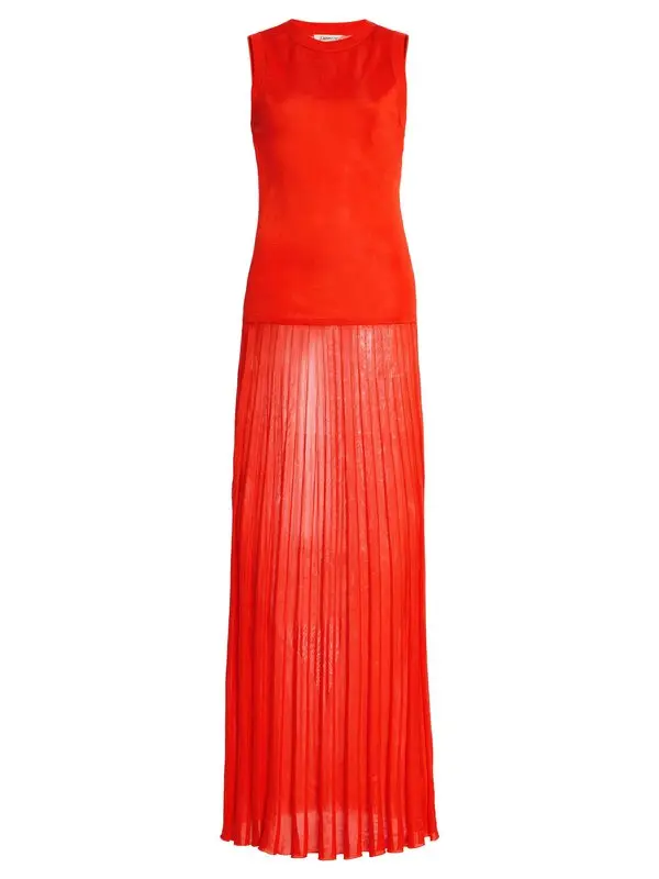 ZANKOV Gretchen Knit Jersey Maxi Dress - Red