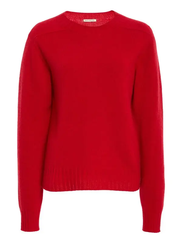 KALLMEYER Nina Ultrafine Merino Seamless Crewneck - Red