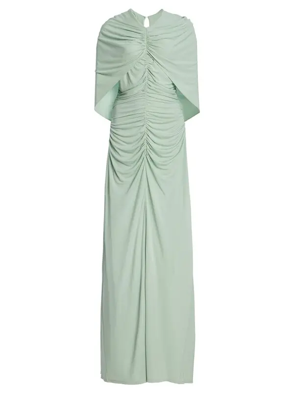 KALLMEYER Matilda Cape-detail Gown - Green