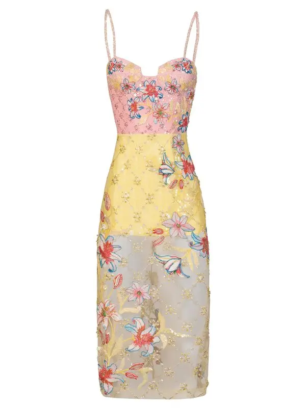 LA FUORI Lily Embroidered Dress - Multi