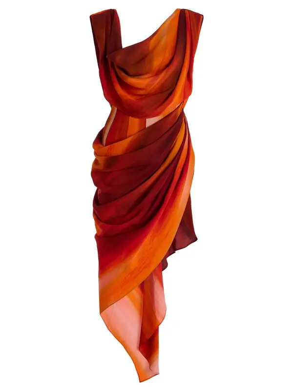 LAQUAN SMITH Open-back Corseted Mini Dress - Red