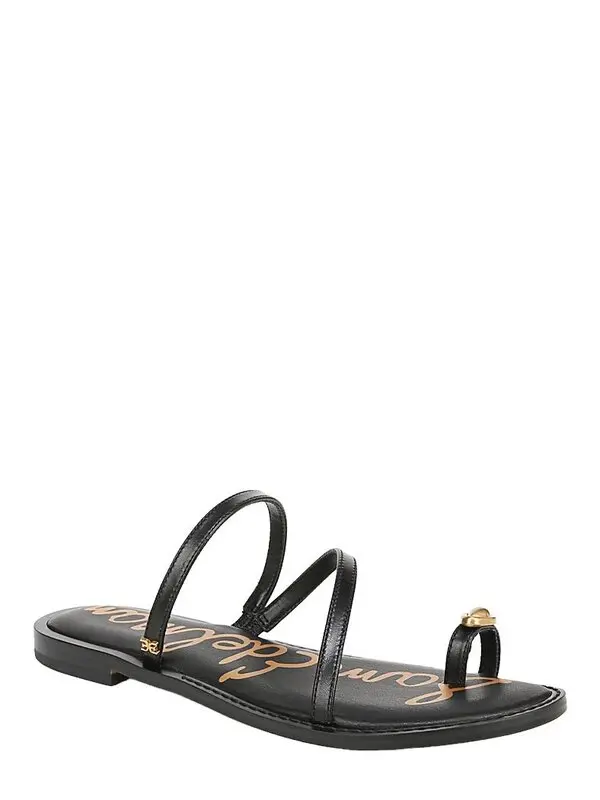 Sam Edelman Harlyn Flat Sandals - Black
