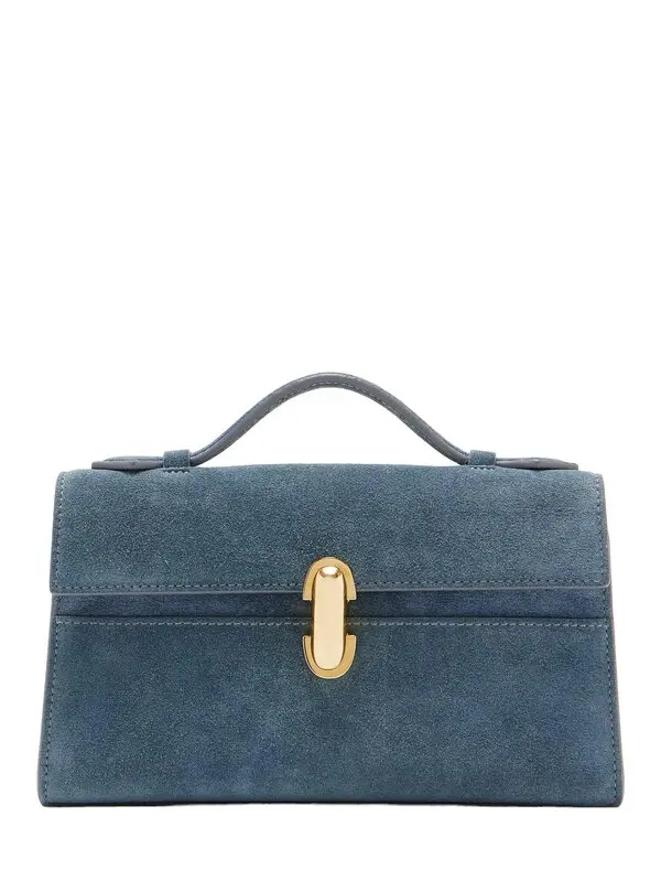 Savette Symmetry Suede Pochette - Blue