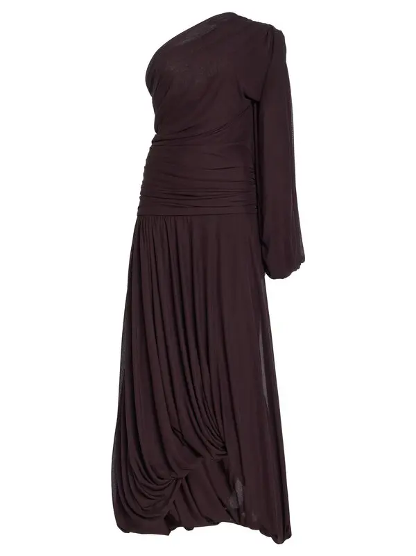 Proenza Schouler Gabri Pleated Midi Dress - Brown