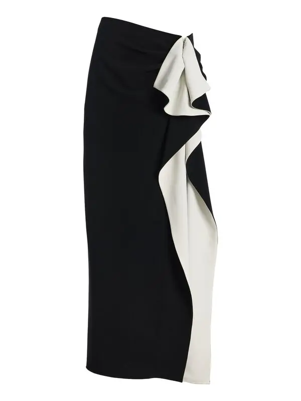 Proenza Schouler Cella Printed Maxi Skirt - Black,white