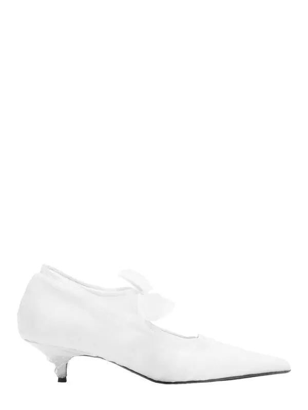 Proenza Schouler Slash Organza Pumps - White