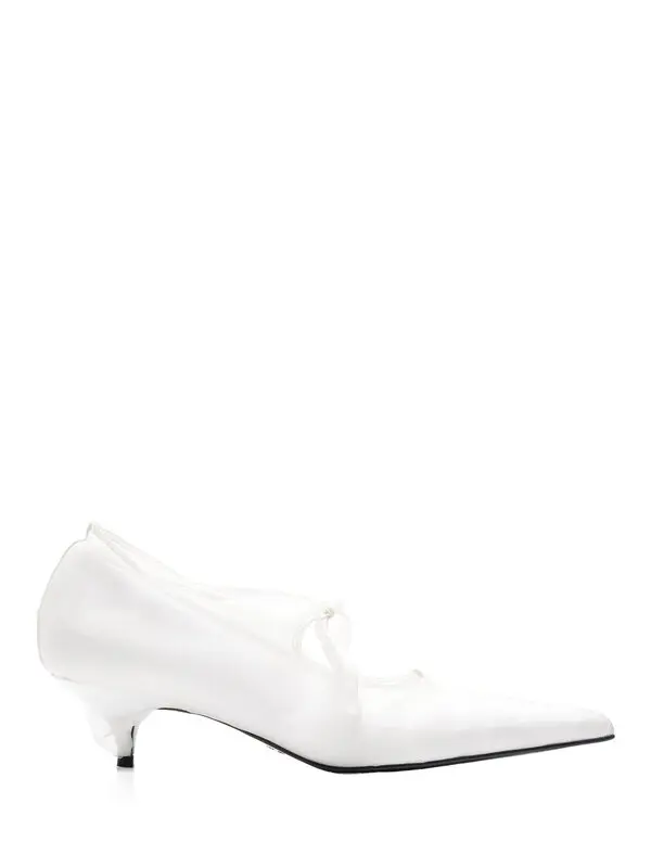 Proenza Schouler Slash Organza Pumps - White