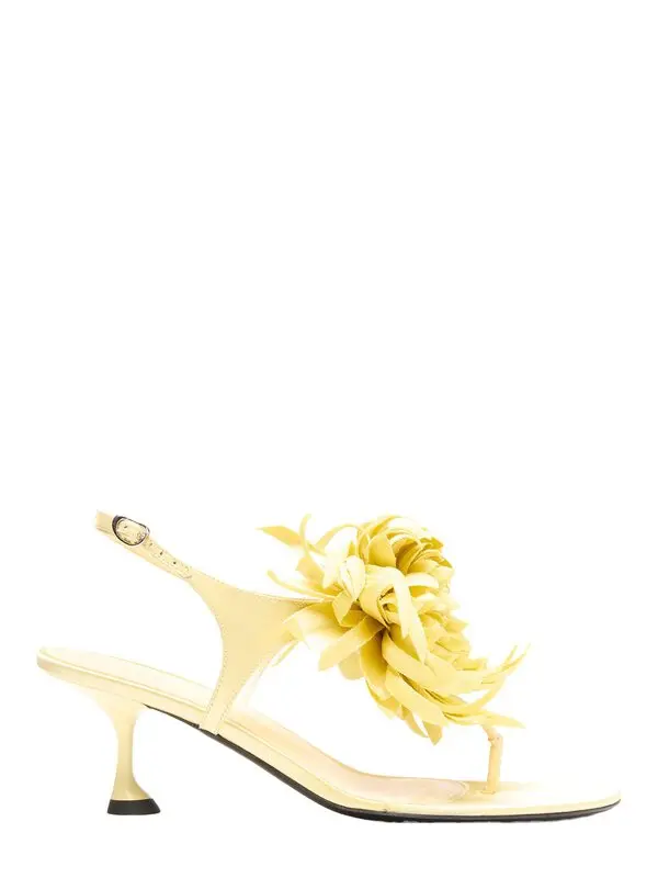 Proenza Schouler Tee Thong Flower Sandals - Yellow