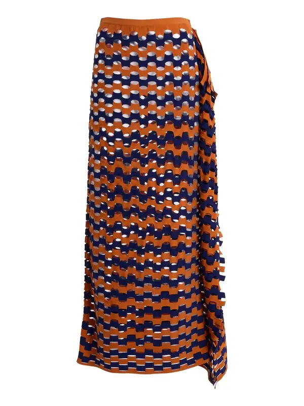 ZANKOV Open-knit Maxi Skirt - Multi