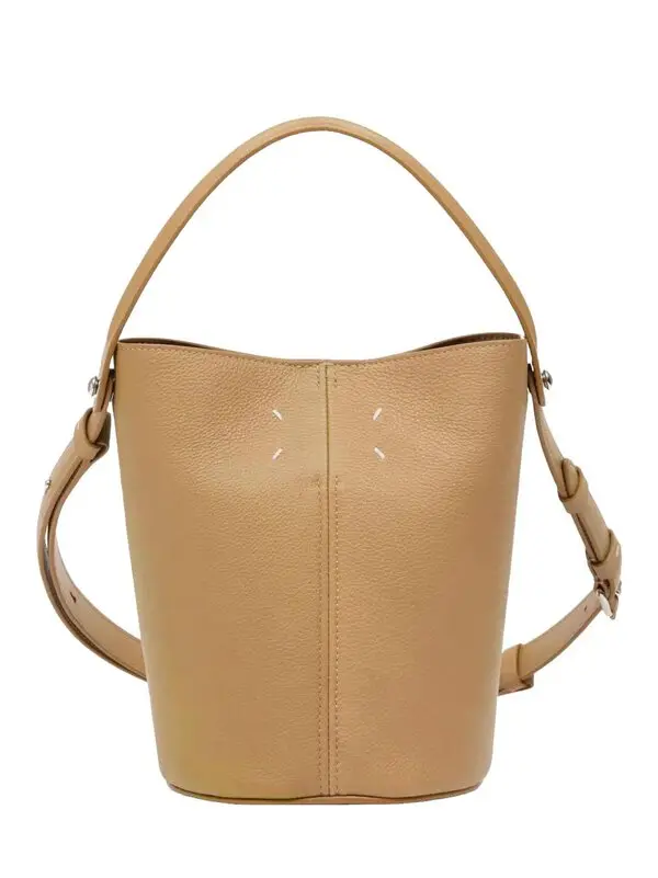 MAISON MARGIELA Leather Bucket Bag - Neutrals