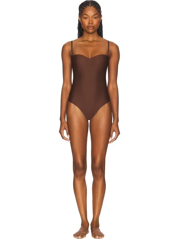 SKIMS Molded Underwire Bodysuit - Cocoa
