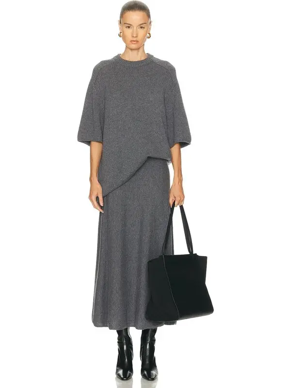 LISA YANG Elvina Cashmere Sweater - Graphite