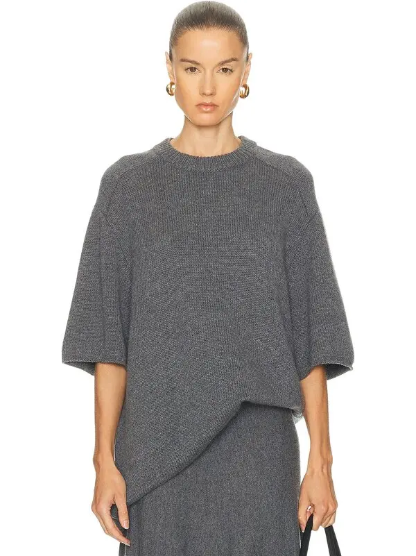 LISA YANG Elvina Cashmere Sweater - Graphite