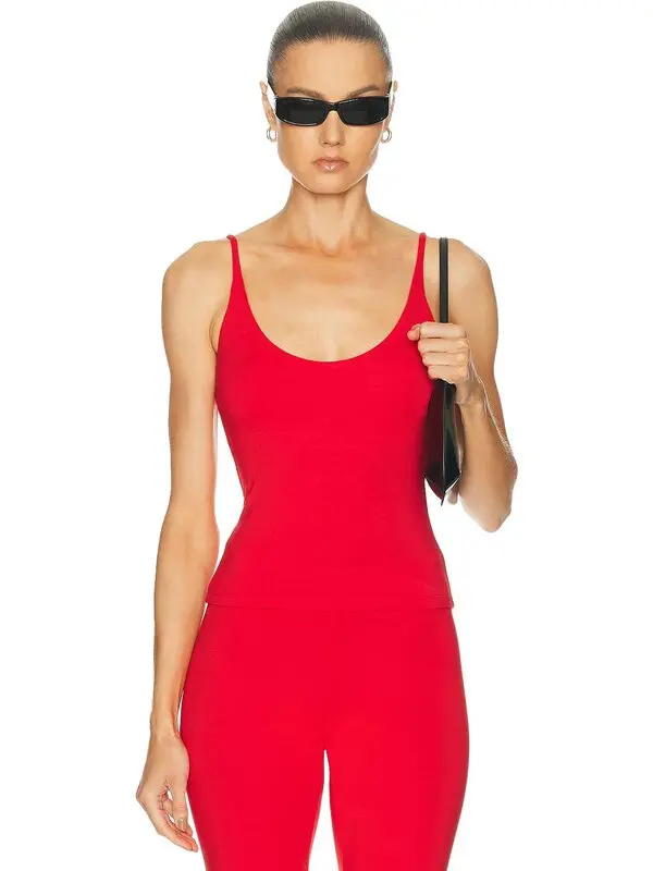 SKIMS Smooth Layers Skimpy Strap Cami Top - Carmine