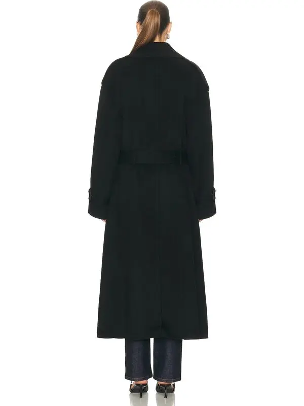 TOTEME Double Winter Trench - Black