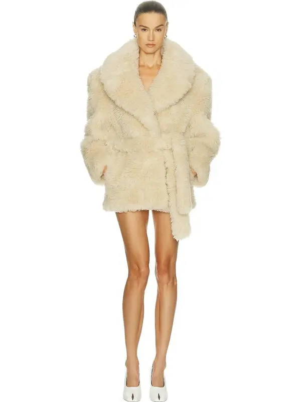 Stella McCartney Short Teddy Jacket - Oat