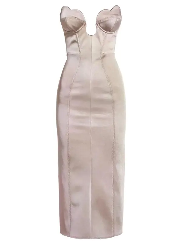 MARIA LUCIA HOHAN Nemy Midi Dress - Neutrals