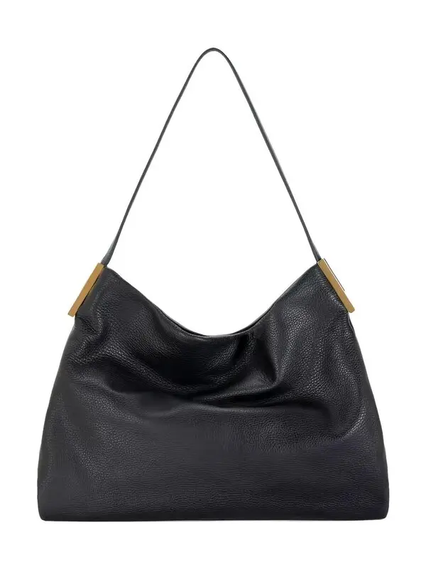 Elisabetta Franchi Leather Tote Bag - Black