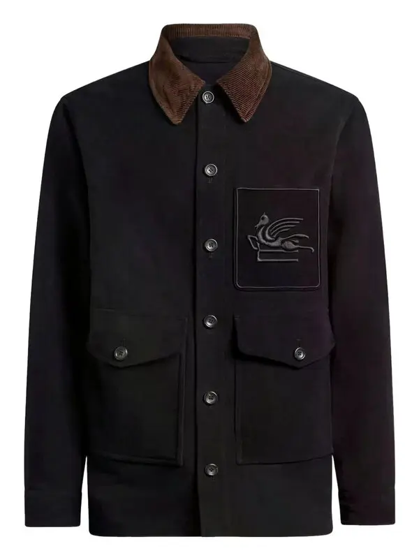 Etro Pegaso Patch-pocket Jacket - Black