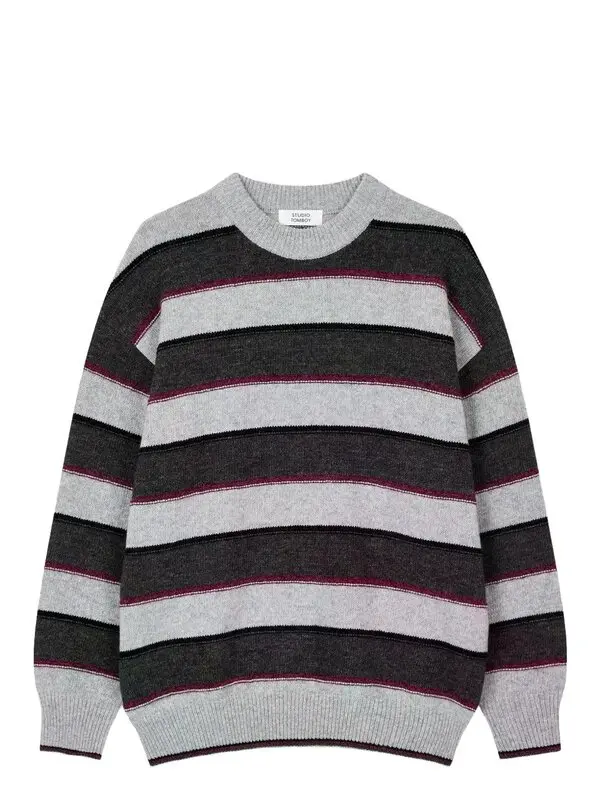 STUDIO TOMBOY Striped Sweater - Grey