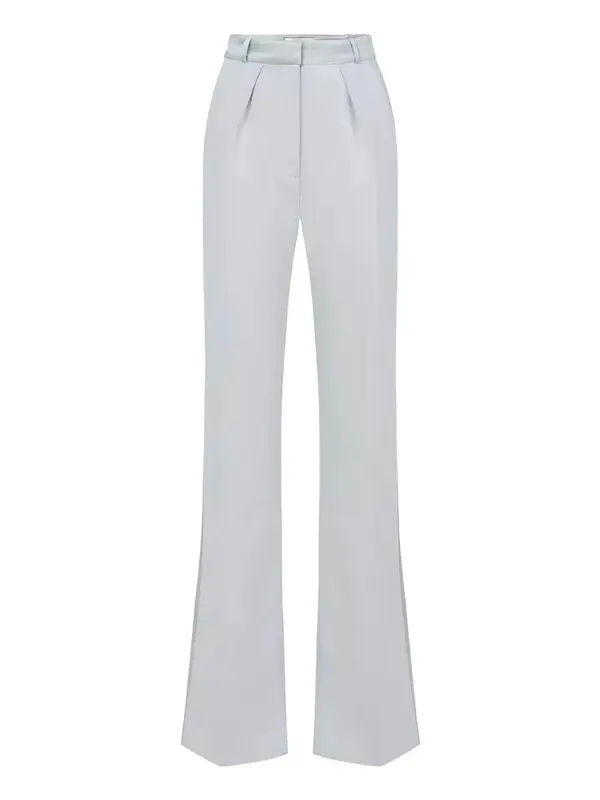Elisabetta Franchi Tuxedo-detailed Waistband Trousers - Blue