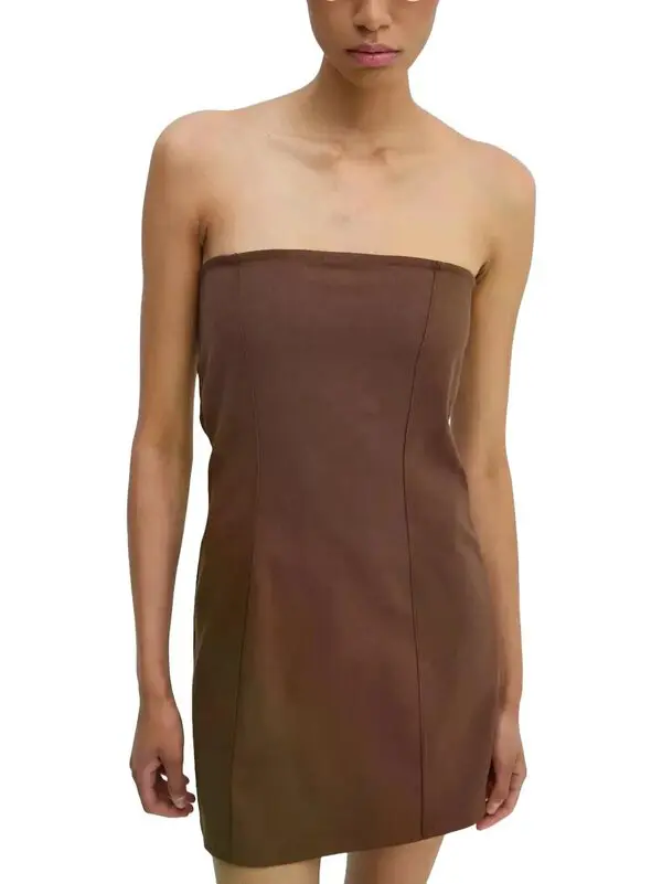 RÉSUMÉ Strapless Mini Dress - Brown