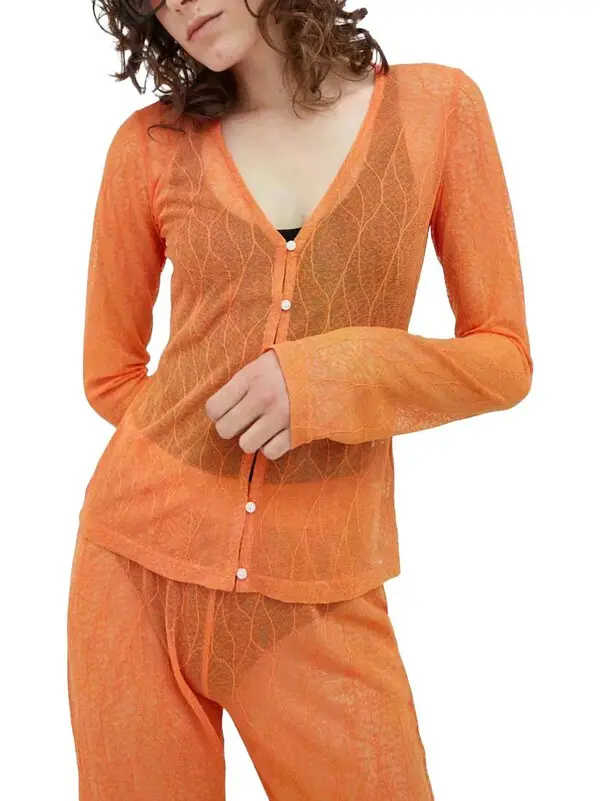 RÉSUMÉ Printed Long-sleeved Top - Orange