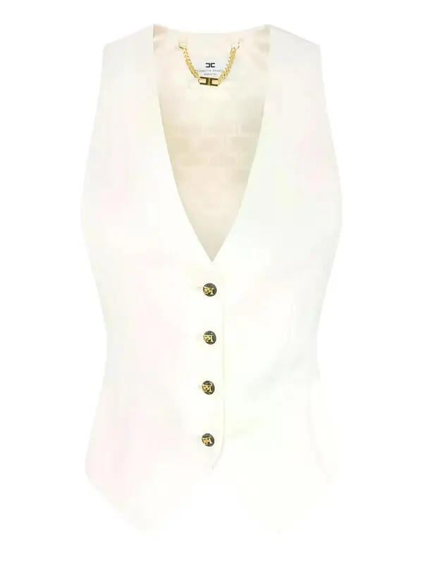 Elisabetta Franchi Elasticated Waistcoat - Neutrals