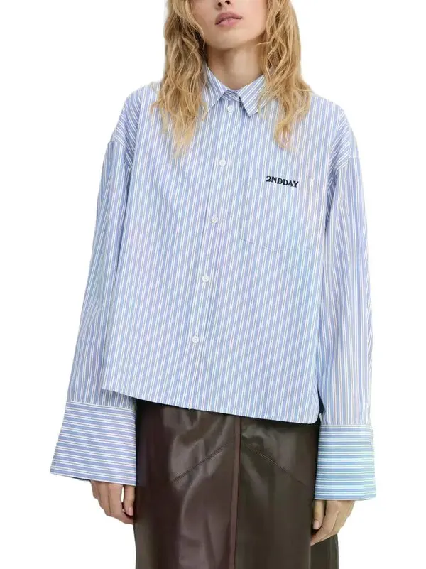Day Birger Et Mikkelsen Striped Pocket Shirt - Blue