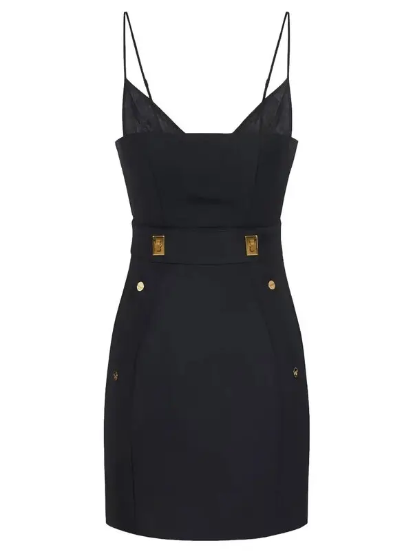 Elisabetta Franchi Adjustable-strap Mini Dress - Black
