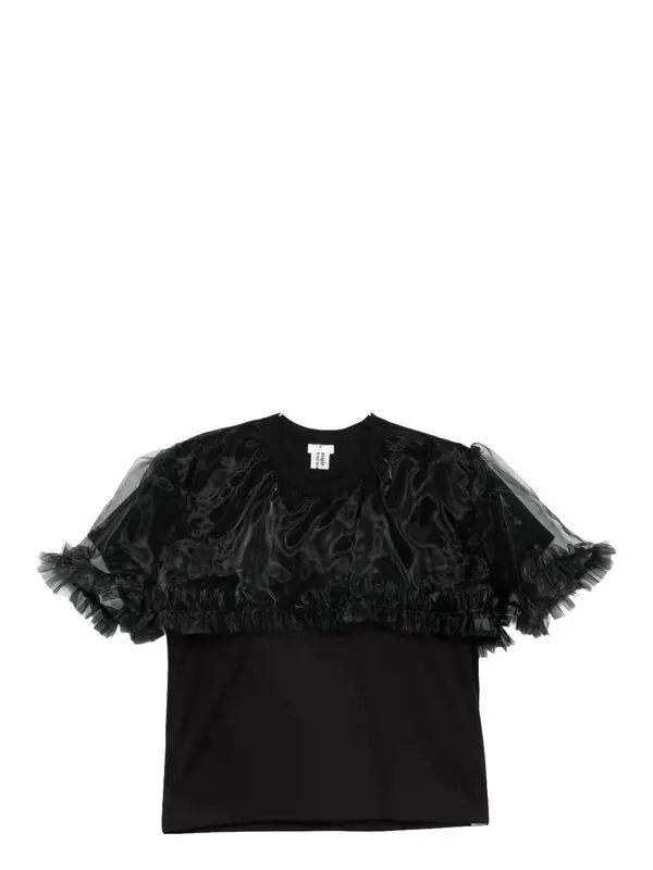 Noir Kei Ninomiya Ruffled Top - Black