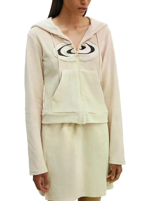 RÉSUMÉ Hooded Zip Top - Neutrals