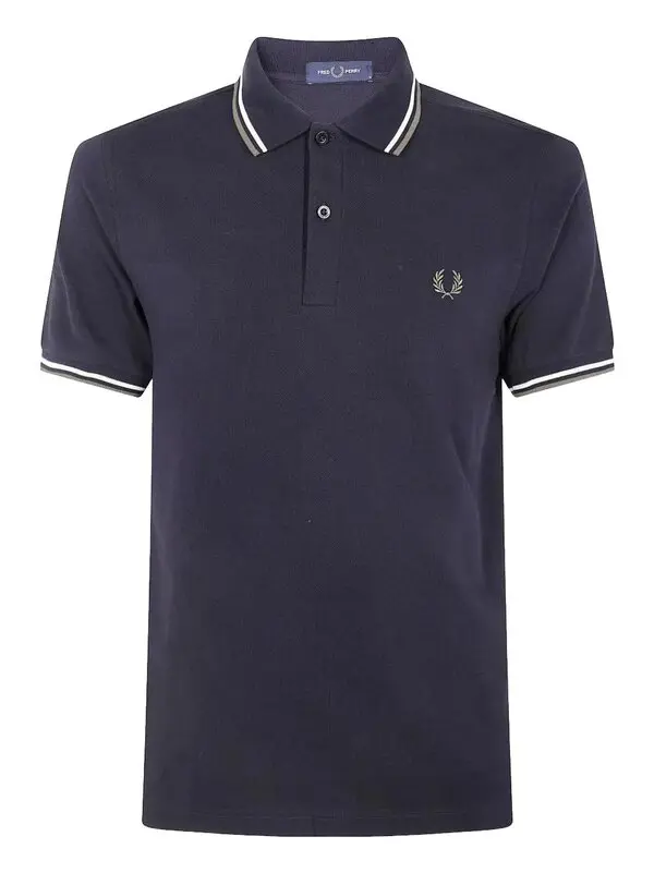 Fred Perry Logo-detail Polo Shirt - Black