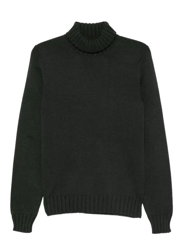 FILIPPO DE LAURENTIIS Roll-neck Knit Sweater - Green