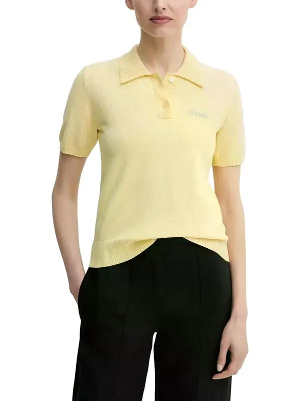 Day Birger Et Mikkelsen Logo-intarsia Polo Shirt - Yellow