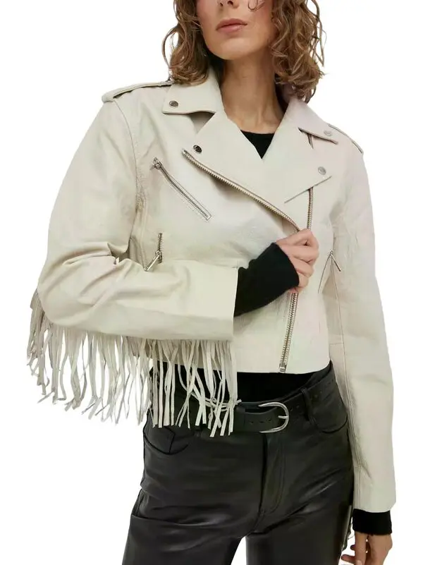 Day Birger Et Mikkelsen Fringe Zip Jacket - Neutrals