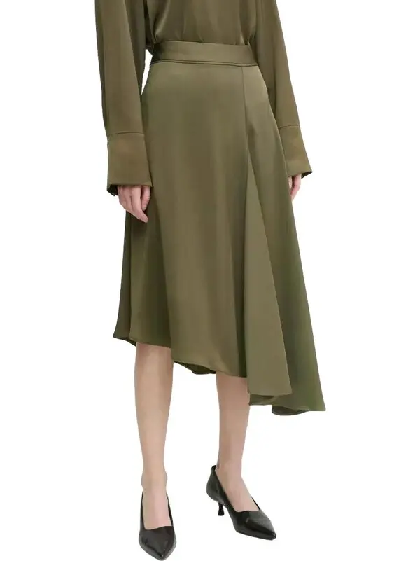 Day Birger Et Mikkelsen Asymmetric Midi Skirt - Green