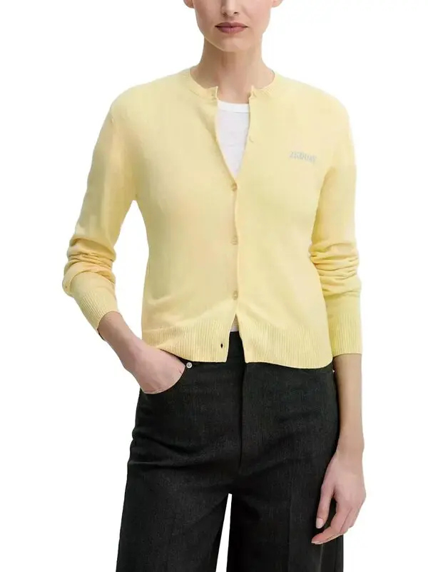 Day Birger Et Mikkelsen Buttoned Logo Knitwear - Yellow
