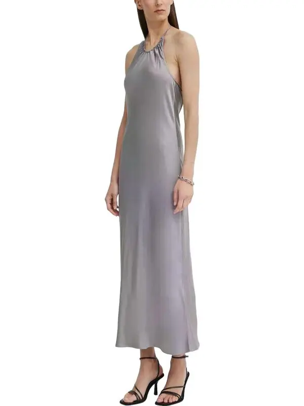 Day Birger Et Mikkelsen Halterneck Gathered Dress - Grey