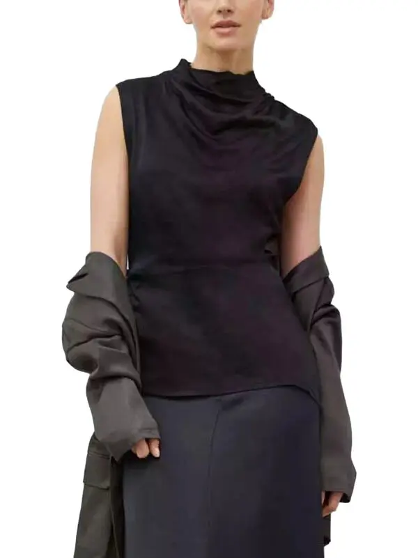 Day Birger Et Mikkelsen Cowl-neck Sleeveless Top - Black