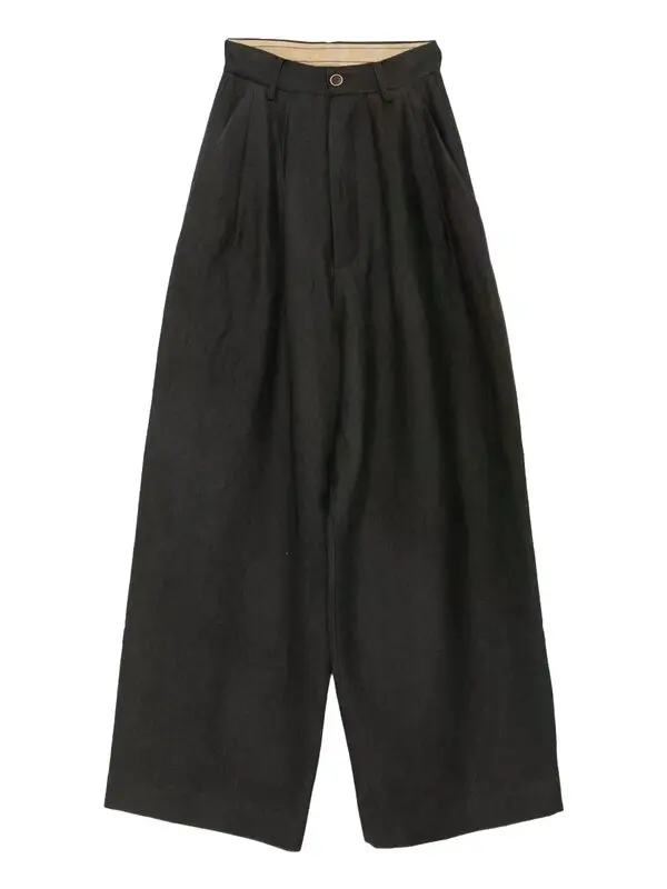 UMA WANG High-waisted Palazzo Trousers - Grey