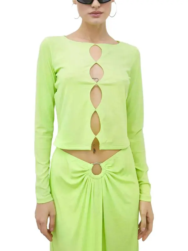 RÉSUMÉ Cutout Long-sleeve Top - Green