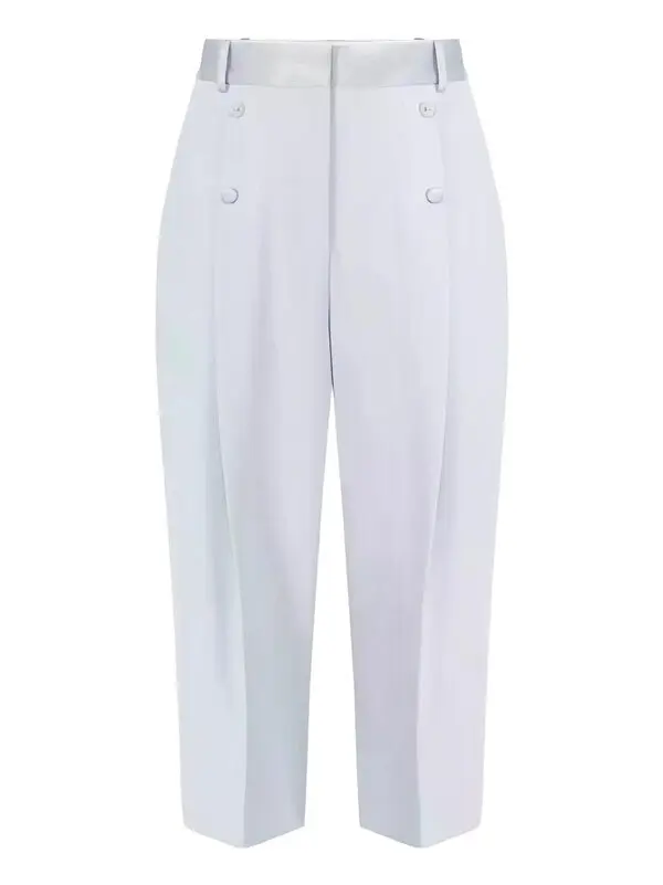 Elisabetta Franchi Button Waistband Trousers - Blue