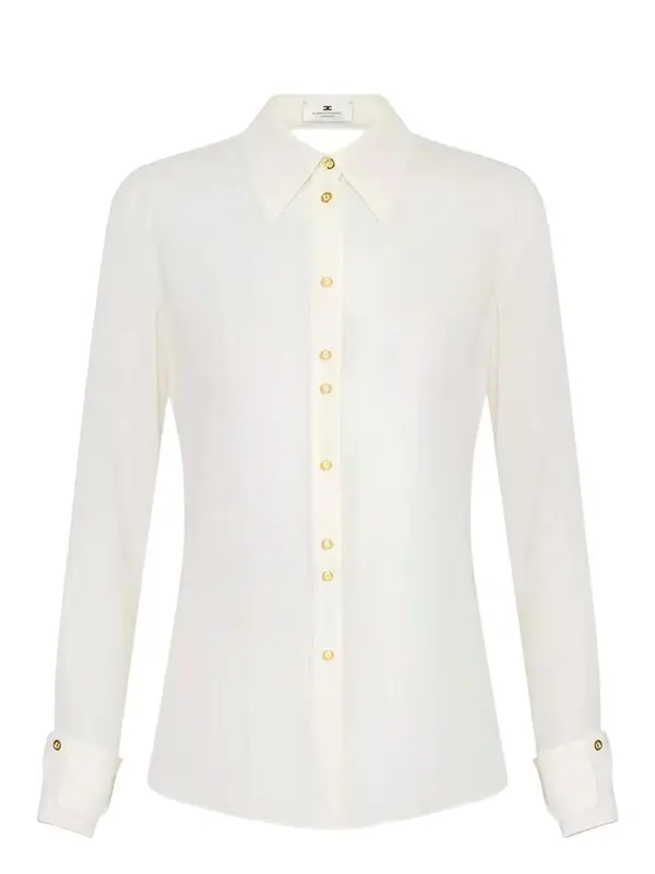 Elisabetta Franchi Open-back Shirt - Neutrals