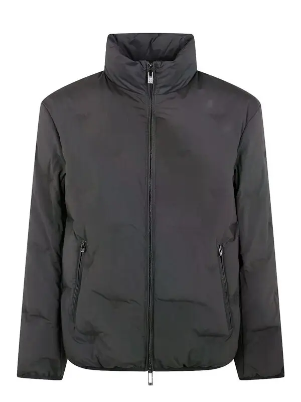 Emporio Armani Zip-up Padded Jacket - Black