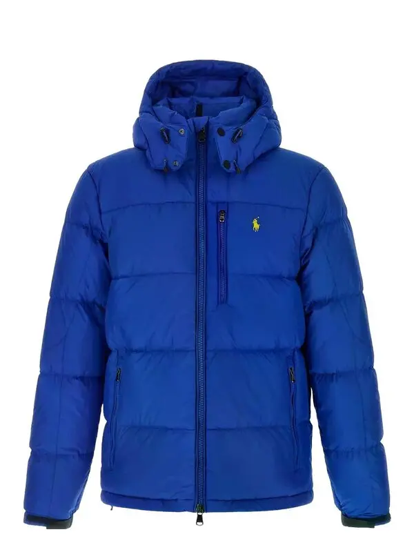 Ralph Lauren Logo-detail Quilted Down Jacket - Blue