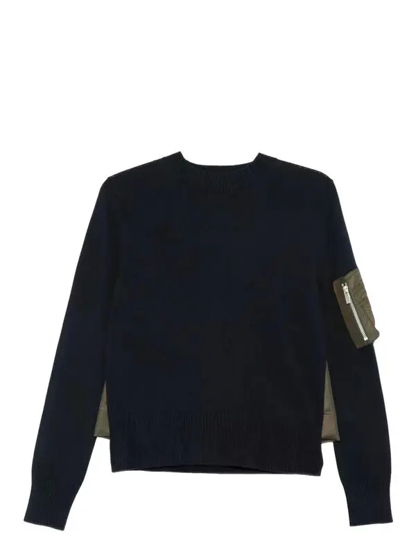 Sacai Paneled Jumper - Blue