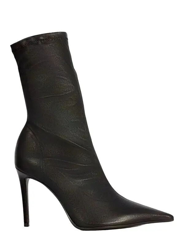 LELLA BALDI 95mm Pointed-toe Boots - Black