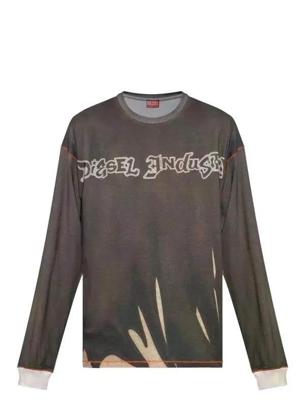 DIESEL® Long-sleeve T-shirt - Brown